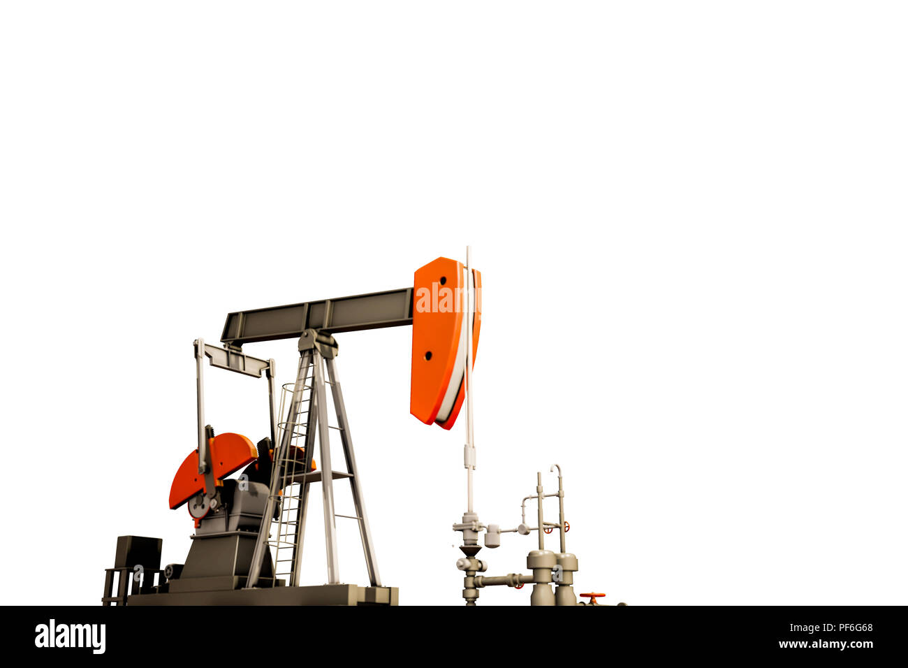 oil pump isolated on white background 3d illustration Stock Photo - Alamy