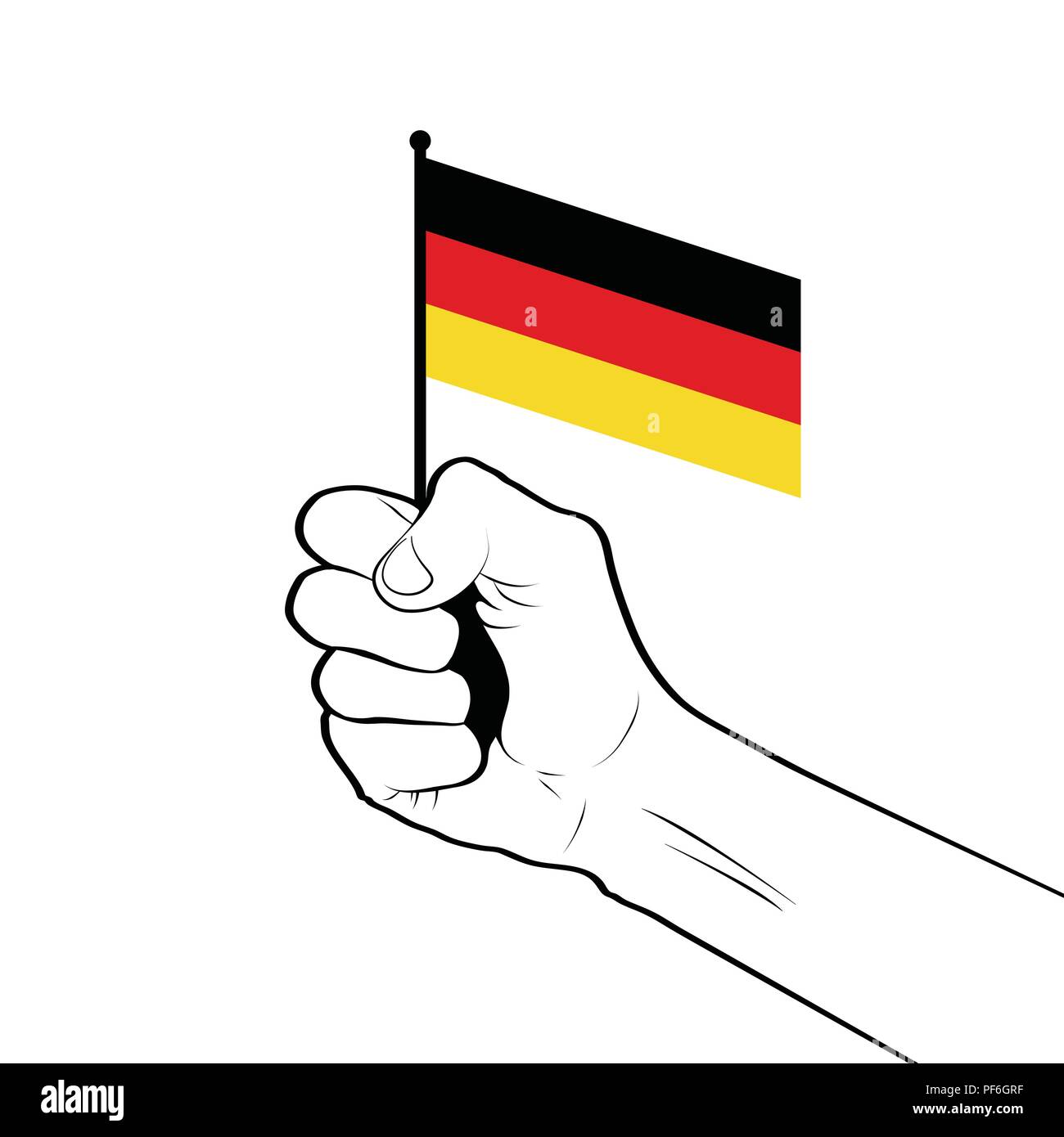 German protest poster Stock Vector Images - Alamy