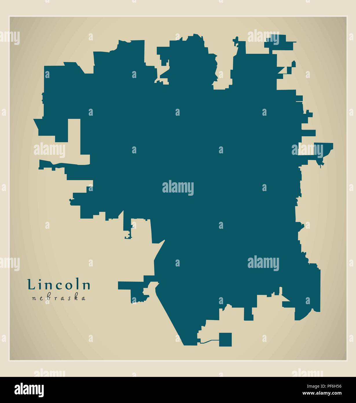 Lincoln map Stock Vector Images - Alamy