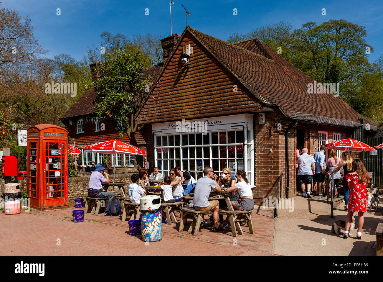 The Stanmer Tea Rooms, Stanmer Park, Brighton, Sussex, UK Stock Photo ...