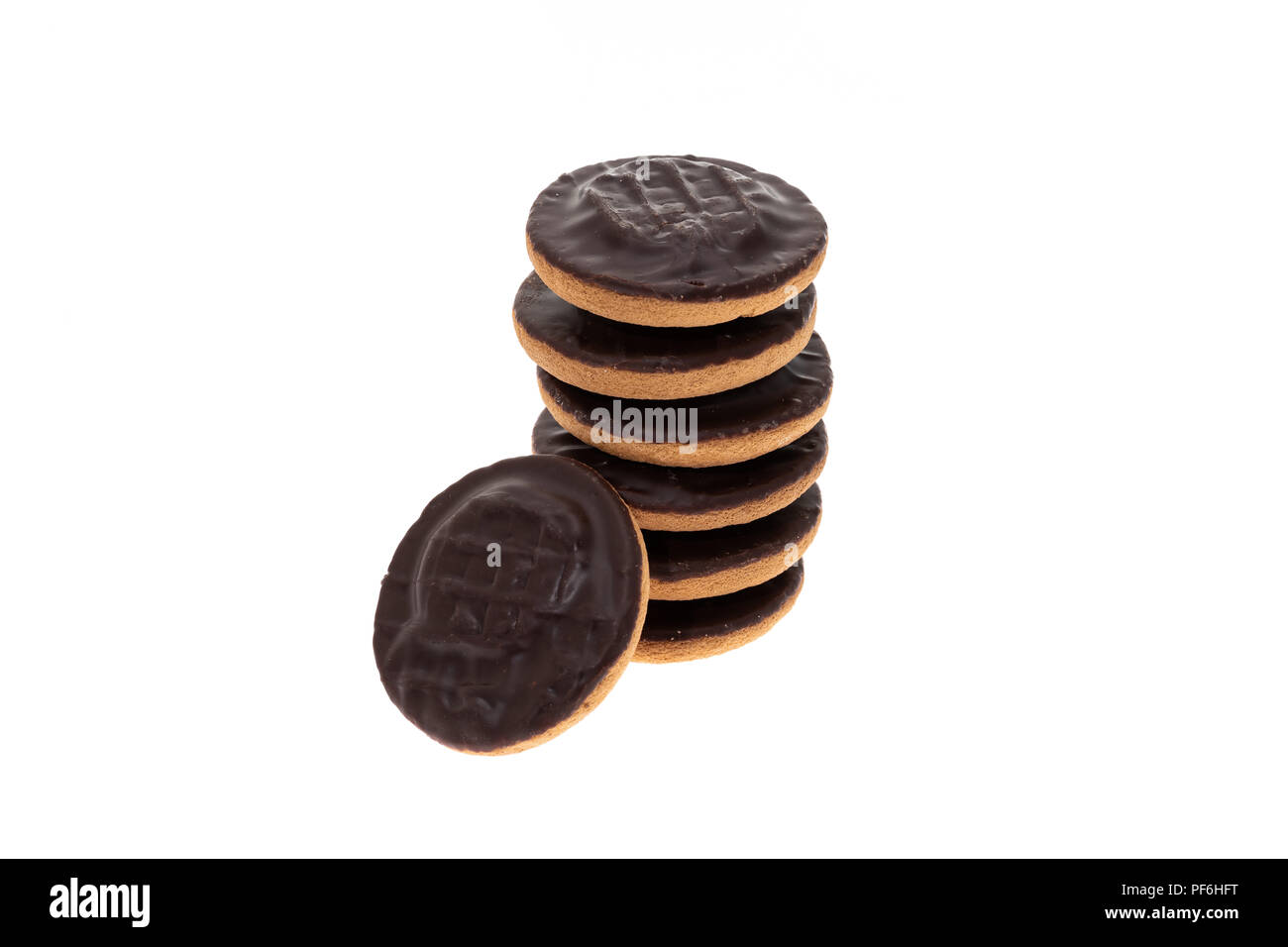 Jaffa cake soft chocolate coated biscuits with an orange centre Stock ...