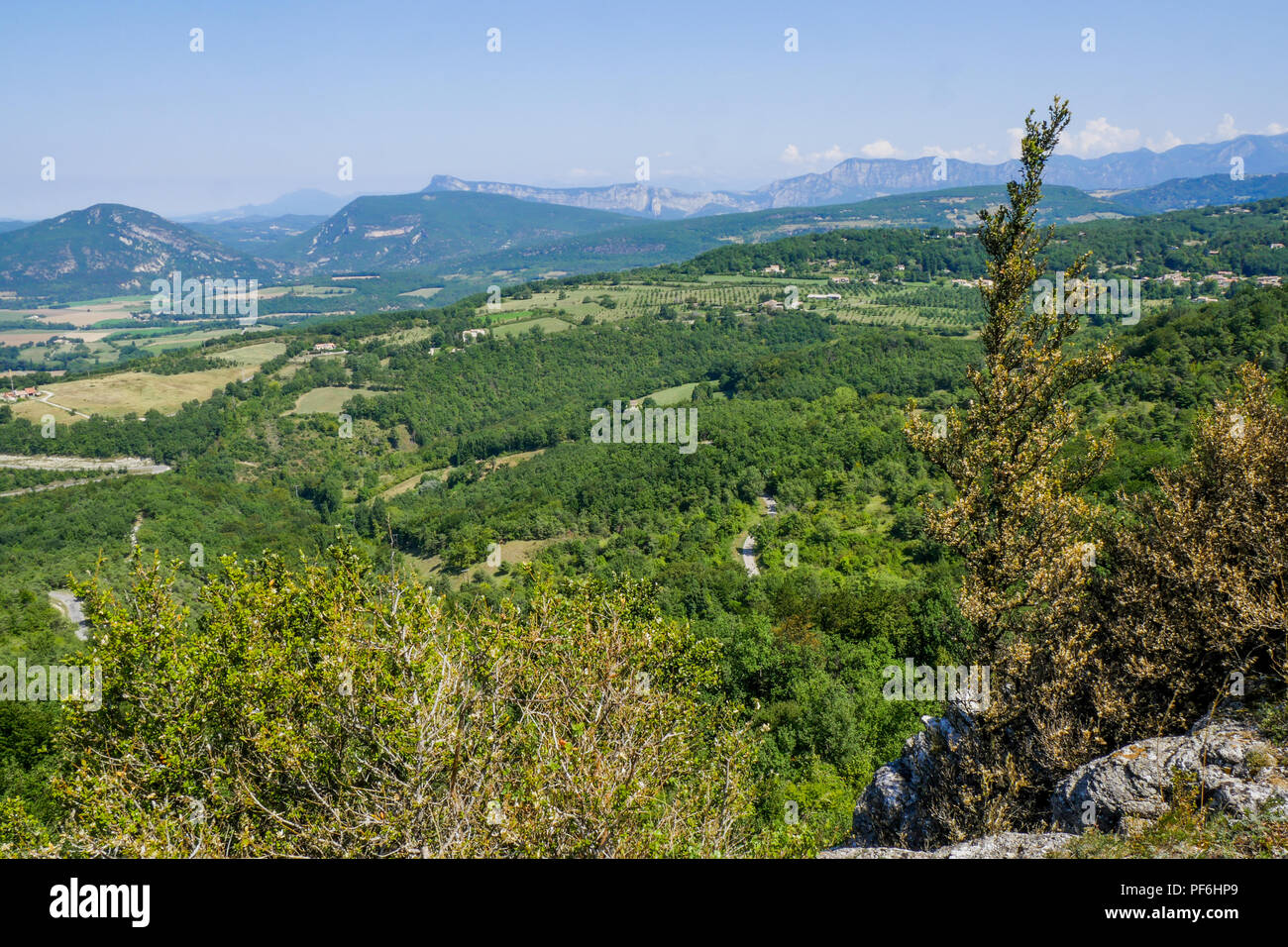 Panoramic view of the Drome region, France Stock Photo - Alamy