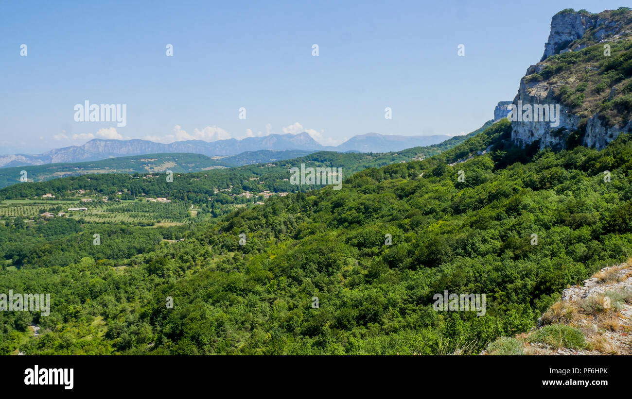 Panoramic view of the Drome region, France Stock Photo - Alamy