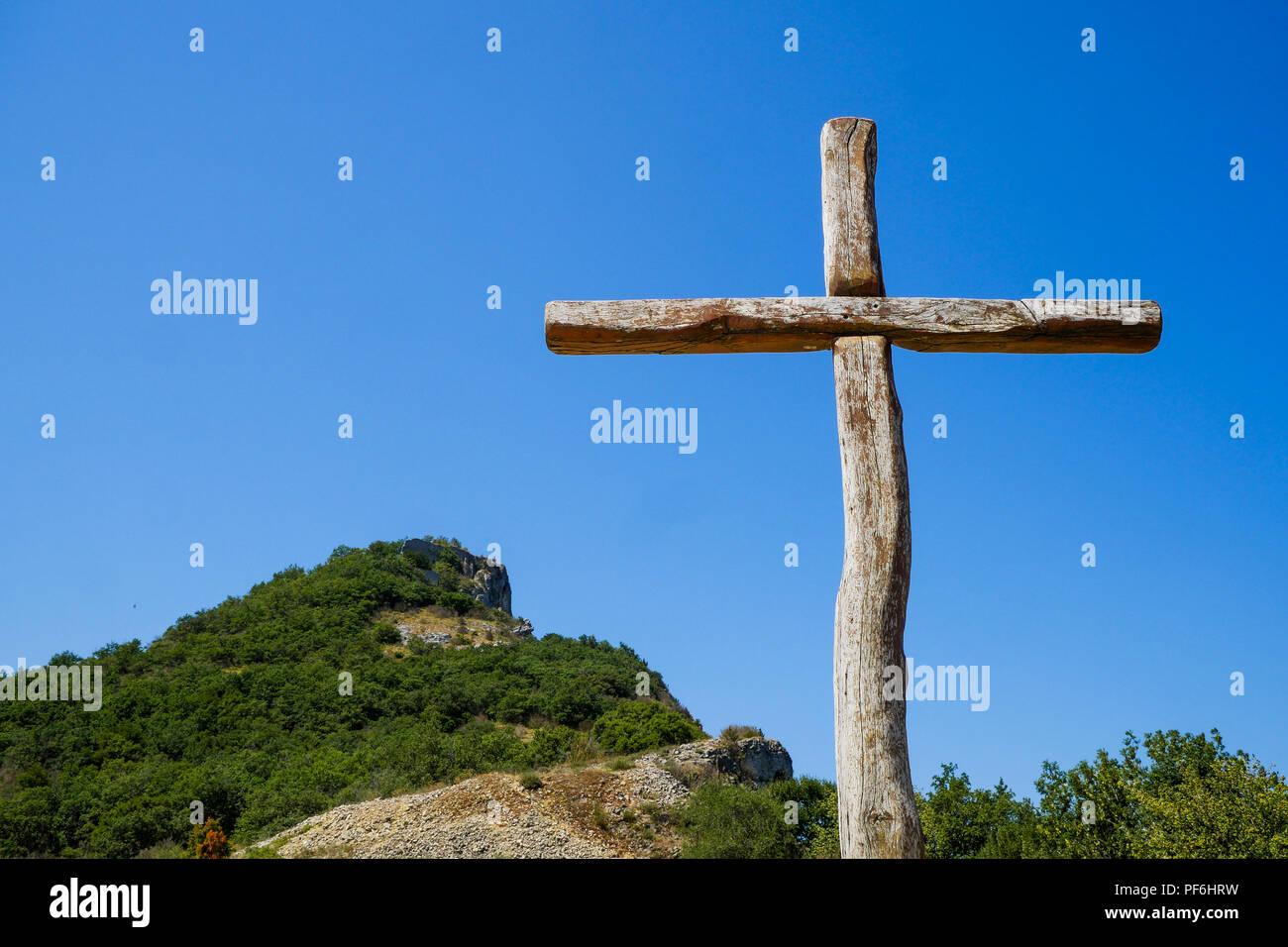 The Chatelard castle, Eyzahut, Drôme, France Stock Photo - Alamy