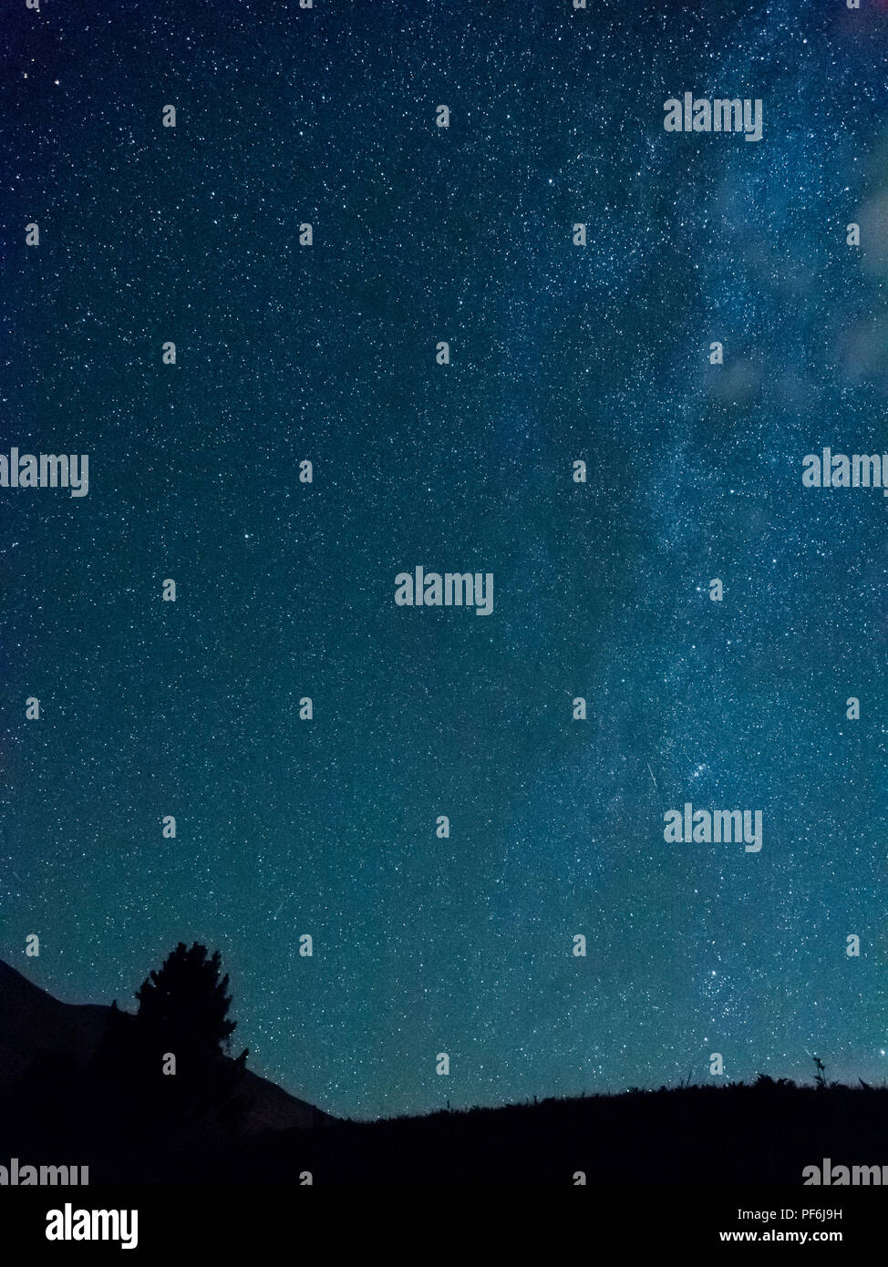 Night starry sky, Engadine, Switzerland Stock Photo - Alamy