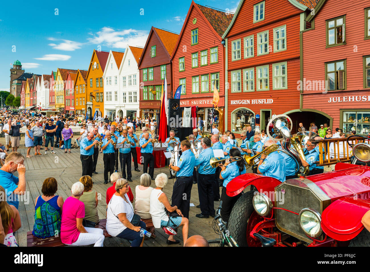 The sailing ship contest, Tall Ships Races, in Bergen, Norway Stock ...