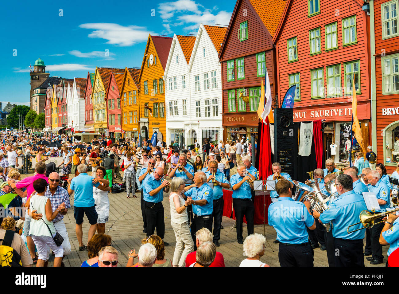 The sailing ship contest, Tall Ships Races, in Bergen, Norway Stock ...