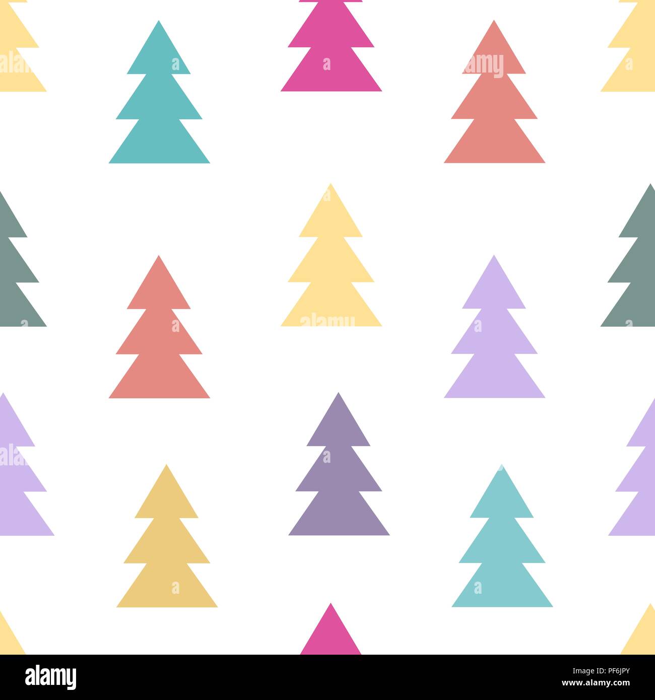 Seamless pattern with fir trees Stock Vector Image & Art - Alamy