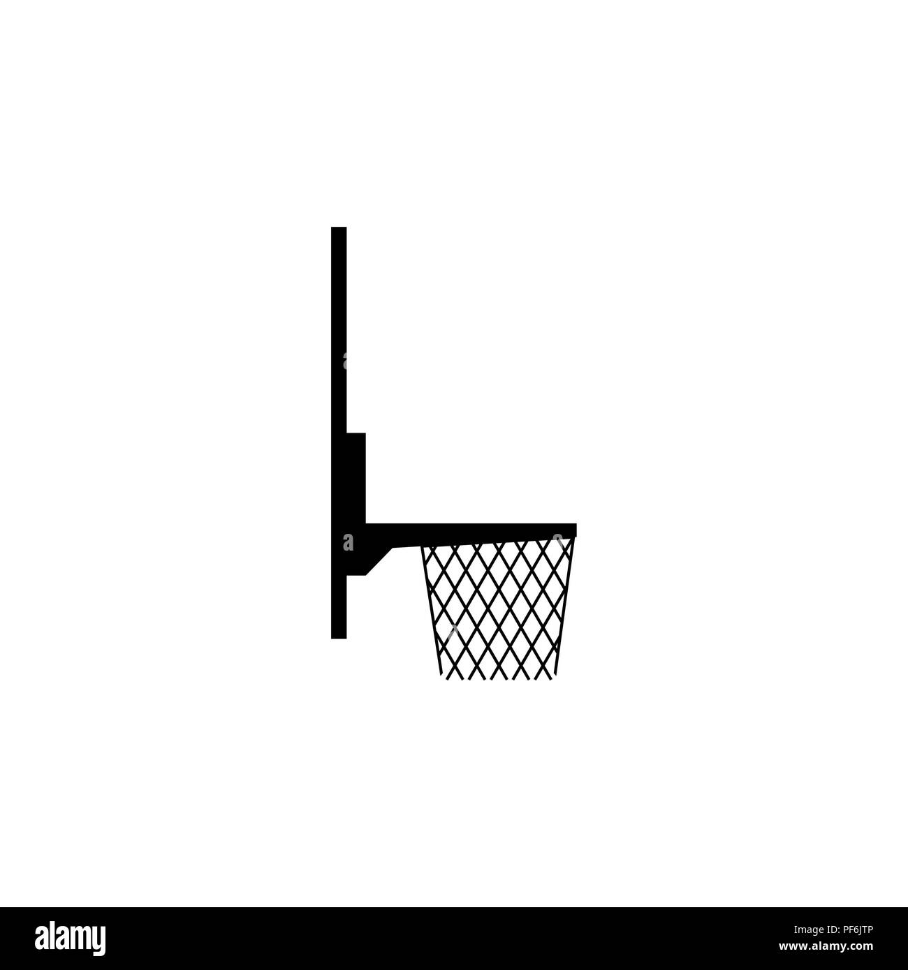 Outdoor basketball hoop on playground Stock Vector Images - Alamy