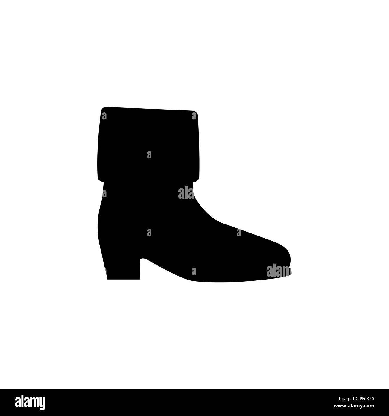 Women's high heel boots icon black on white background Stock Vector ...