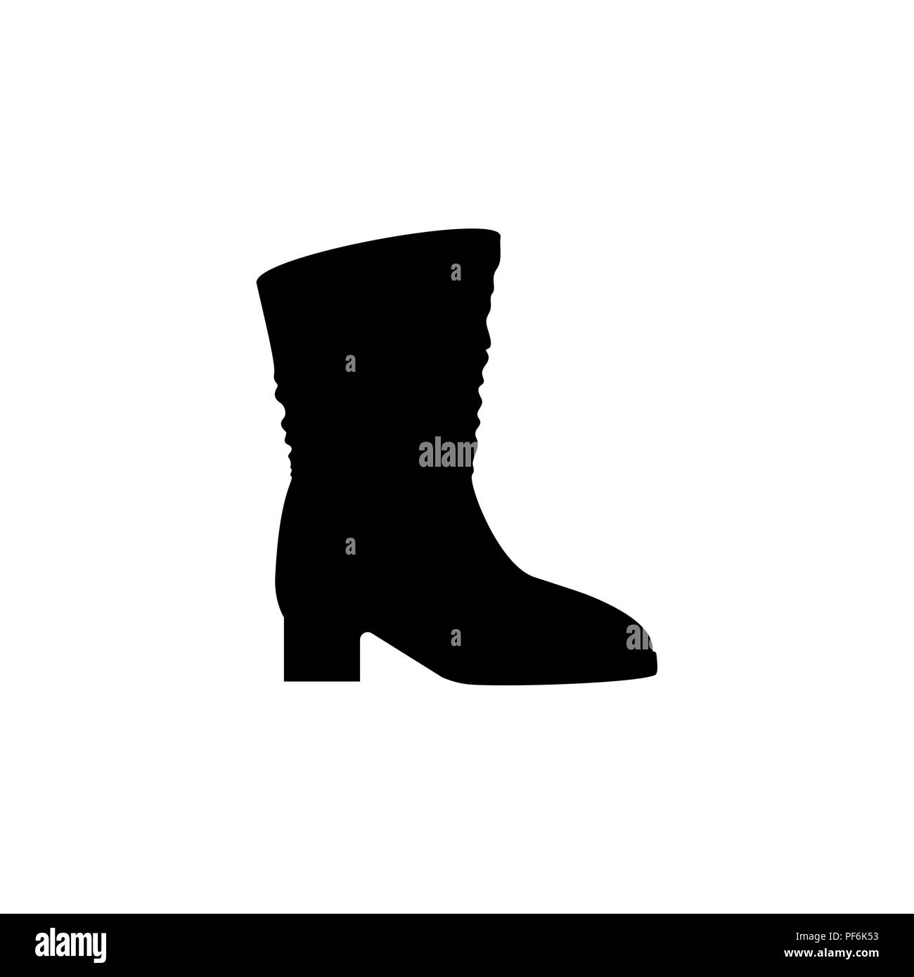Women's high heel boots icon black on white background Stock Vector ...