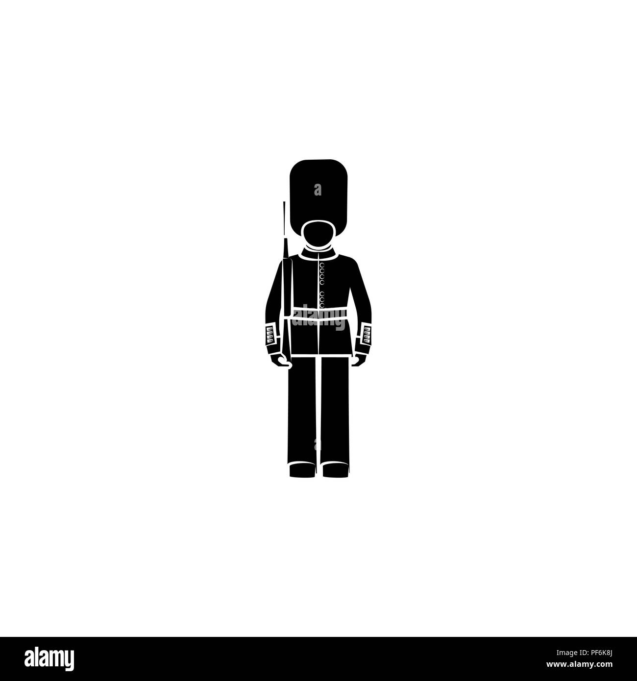 Beefeater on guard Cut Out Stock Images & Pictures - Alamy