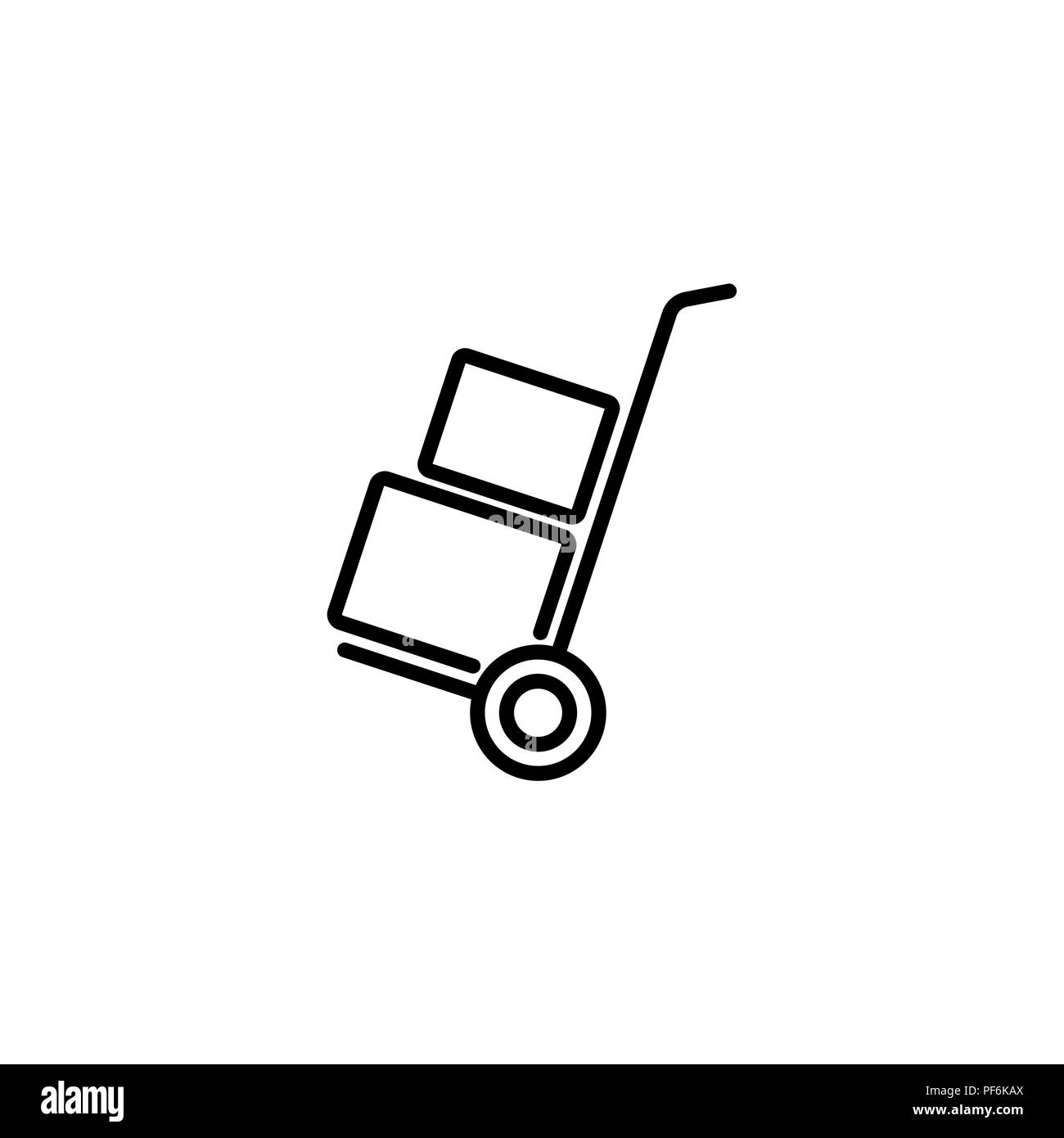 Freight trolley Black and White Stock Photos & Images - Alamy