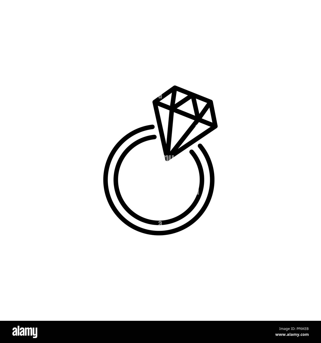 Wedding Ring Vector Black And White