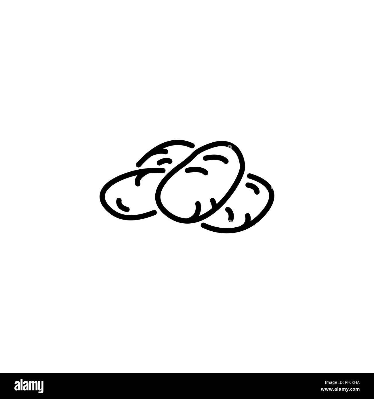 Potatoes Clip Art Black And White