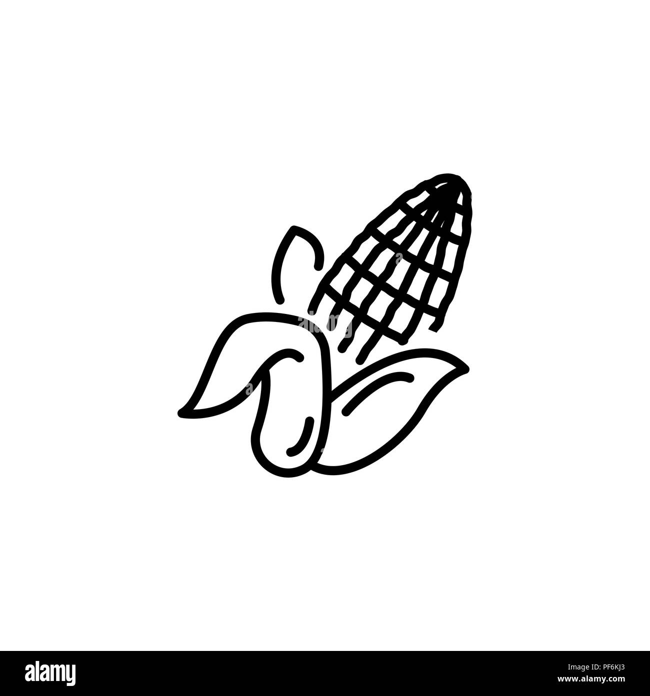 Sweetcorn healthy eating Stock Vector Images - Alamy