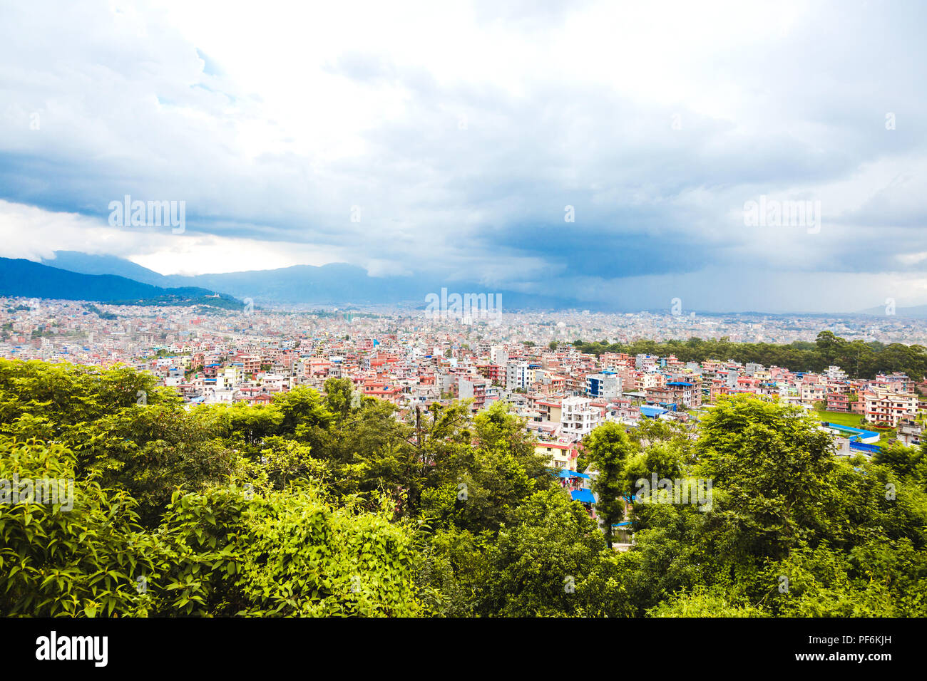 aerial view of kathmandu city,City of temples kathmanddu view from Bagh ...
