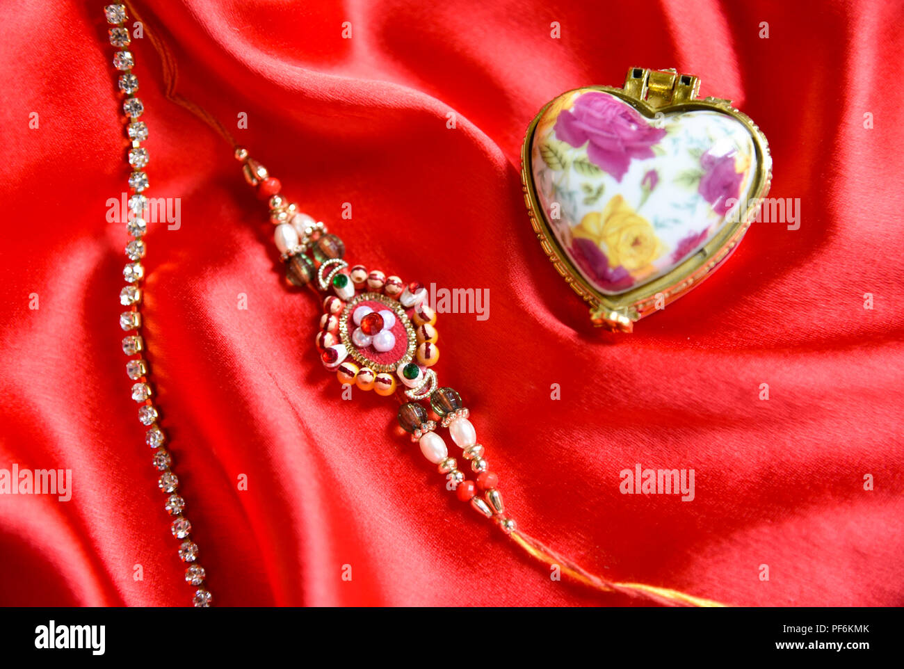 Designer Rakhi for Rakhi Bandhan festival of India Stock Photo - Alamy