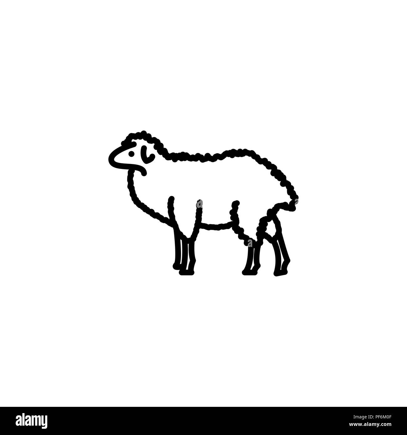 Ram ewe animal livestock farm field Cut Out Stock Images & Pictures - Alamy