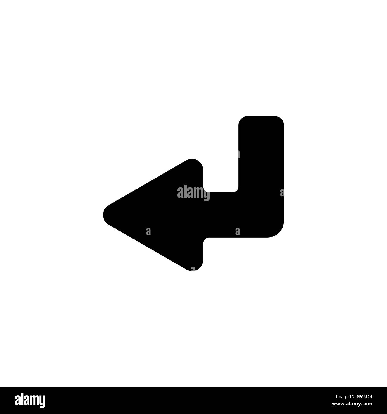 Arrow leftward arrow hi-res stock photography and images - Alamy
