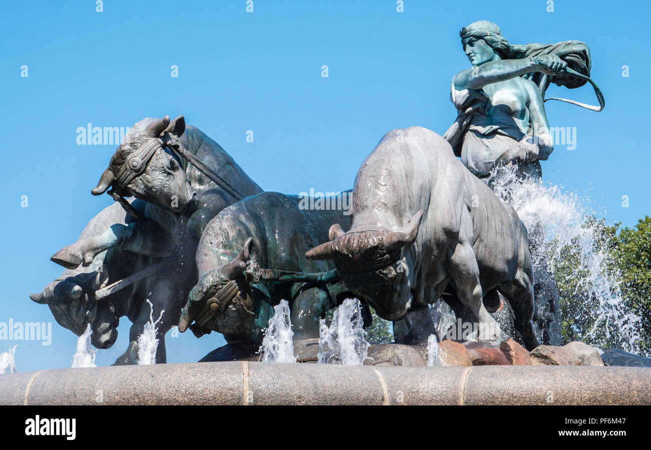 Gefion Fountain, Gefionspringvandet , Nordre Toldbod, Copenhagen ...