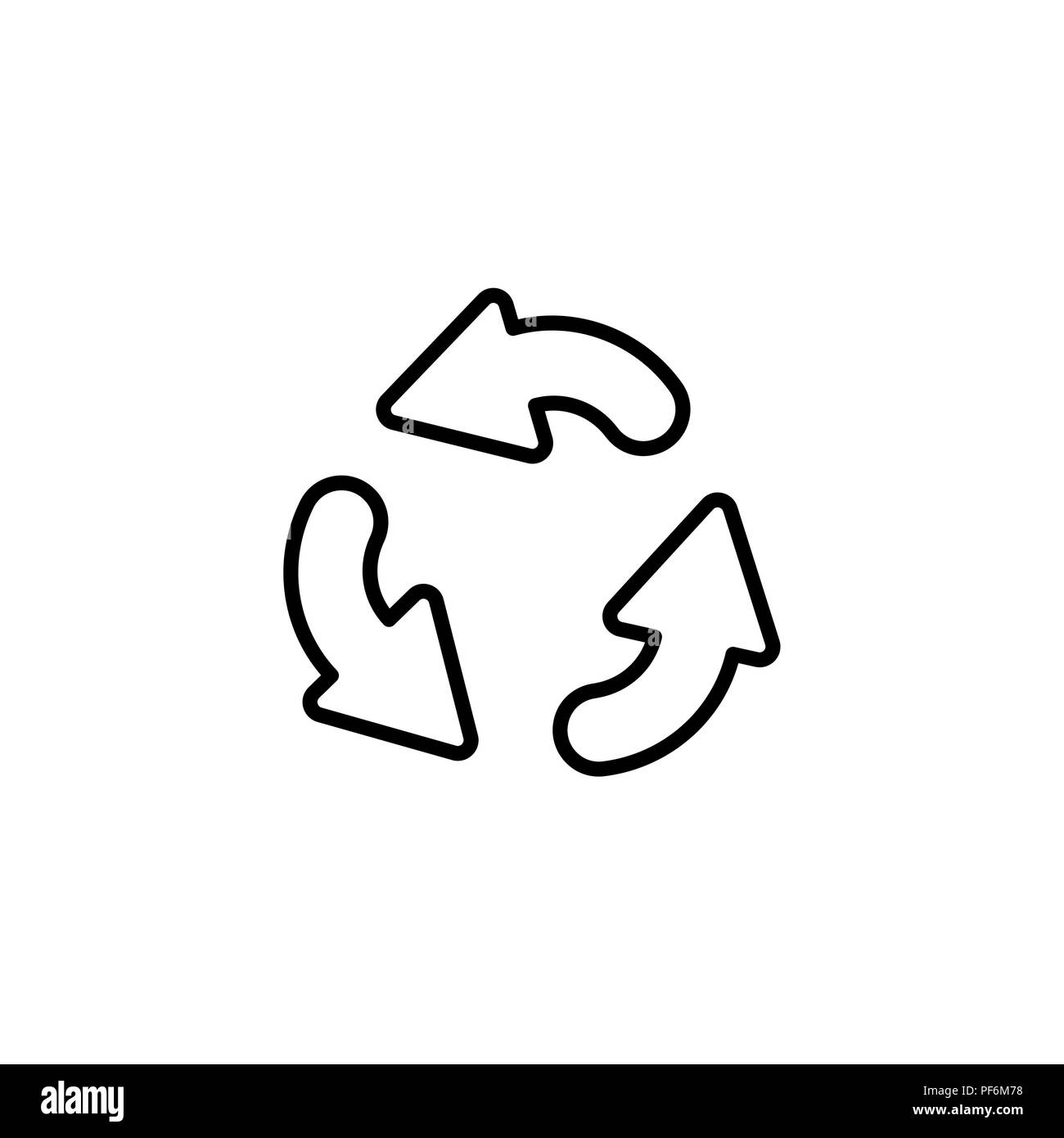 Three directional arrows Cut Out Stock Images & Pictures - Alamy