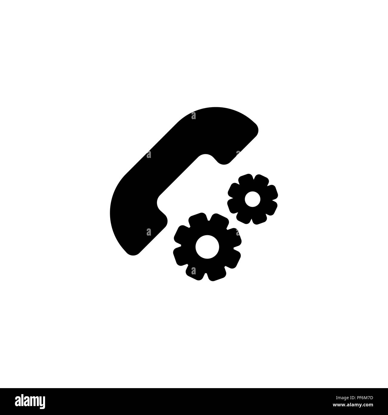 Web Icon Setting Up Call Phone Configuration Stock Vector Image And Art