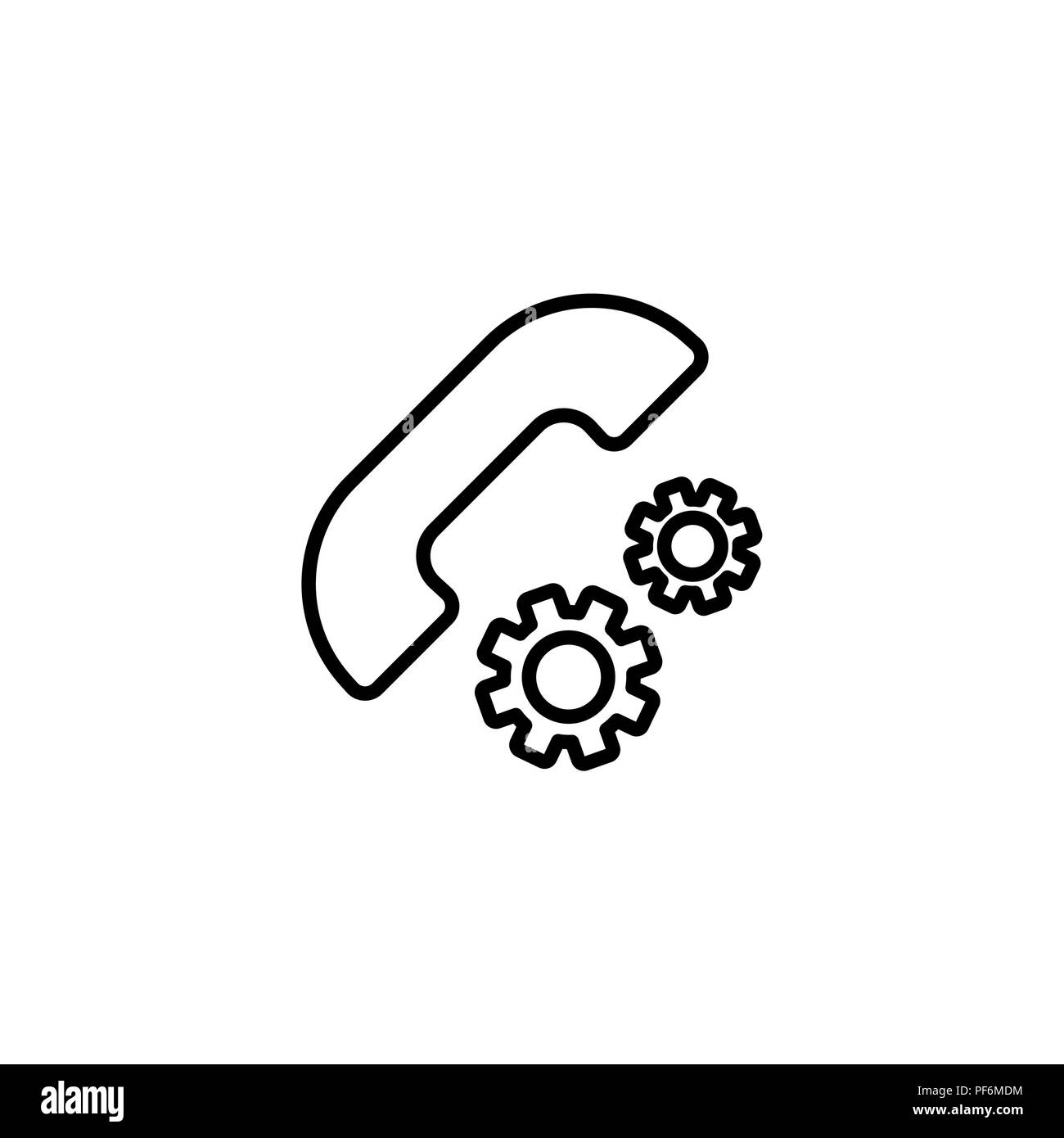 Web Icon Setting Up Call Phone Configuration Stock Vector Image And Art Alamy