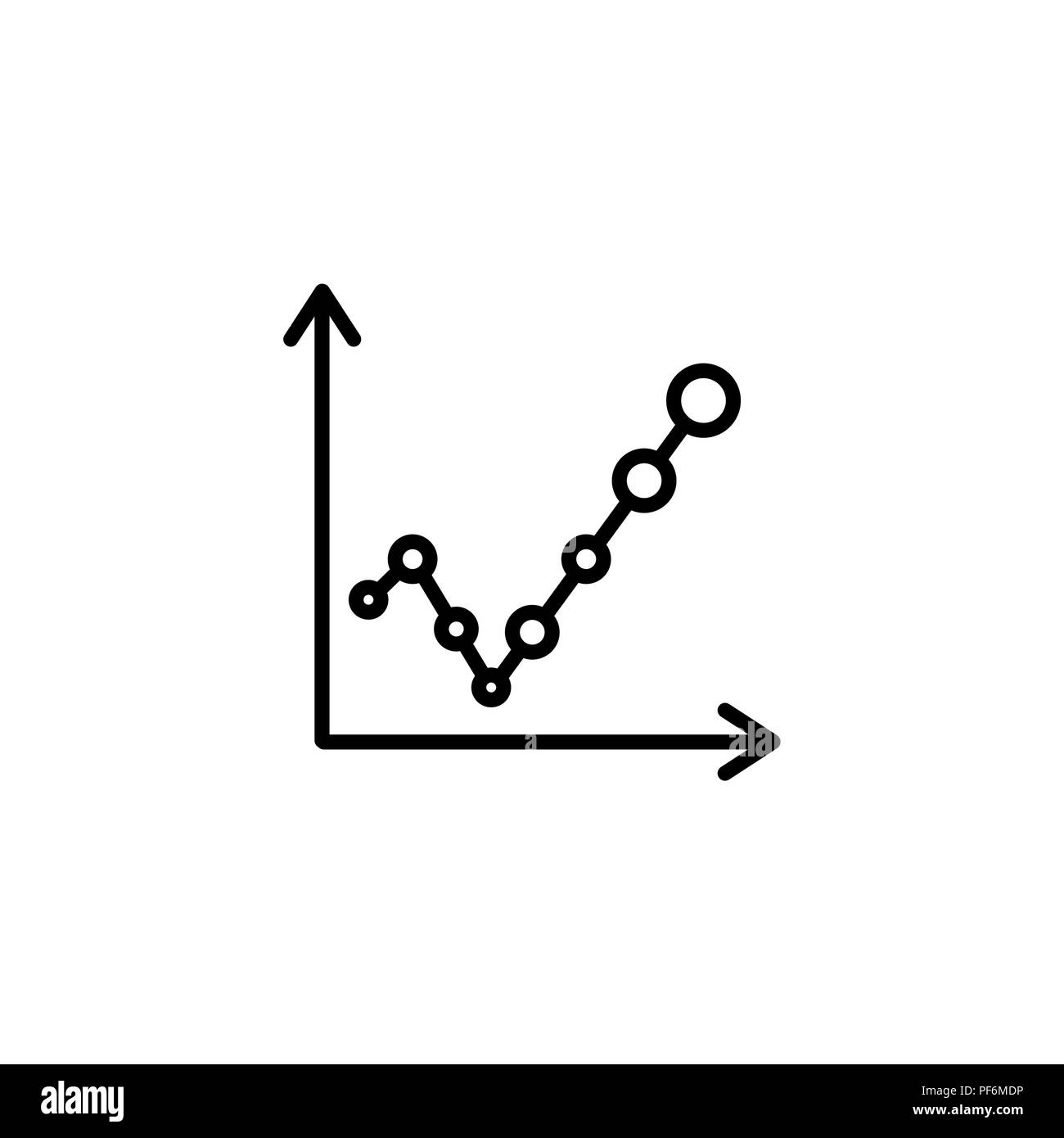 Web line icon. Graph black on white background Stock Vector Image & Art ...