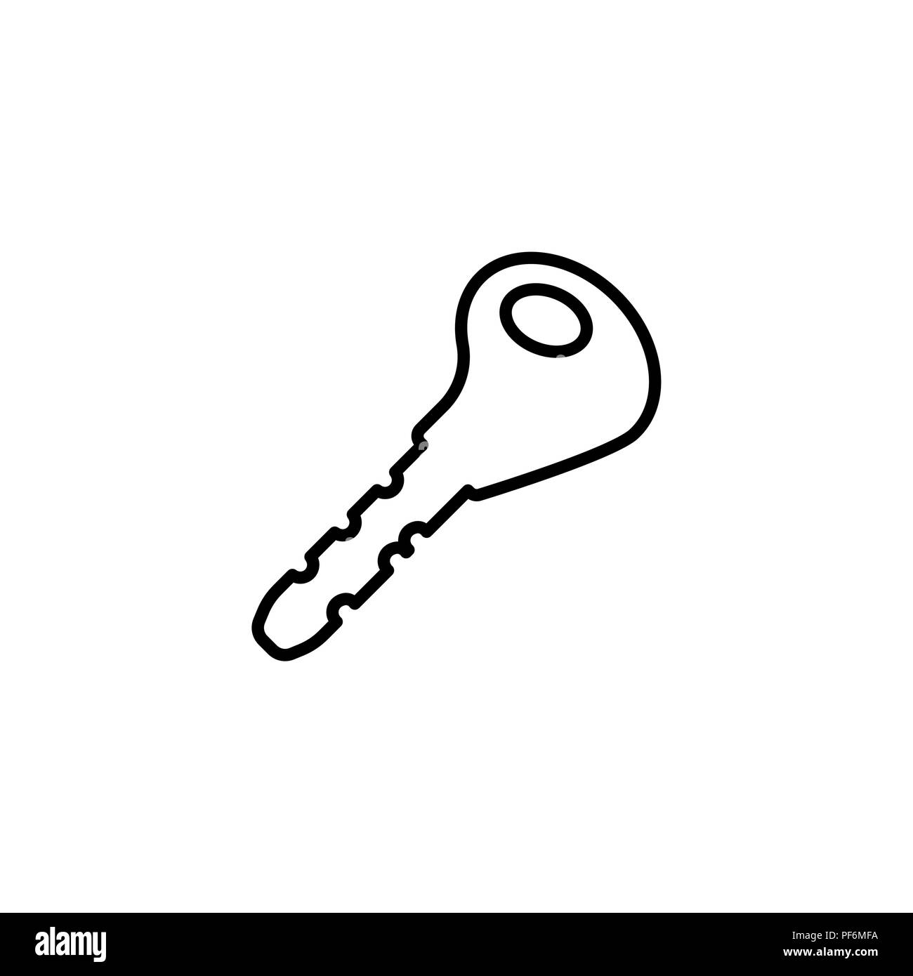 Web icon. Key. vector illustration black on white background Stock ...