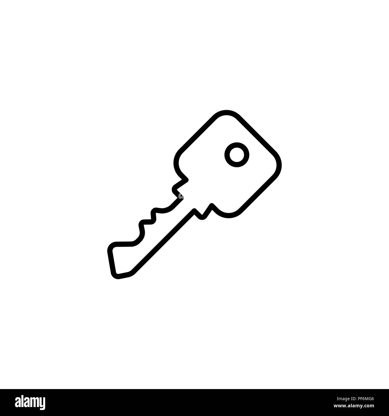 Web icon. Key. vector illustration black on white background Stock ...