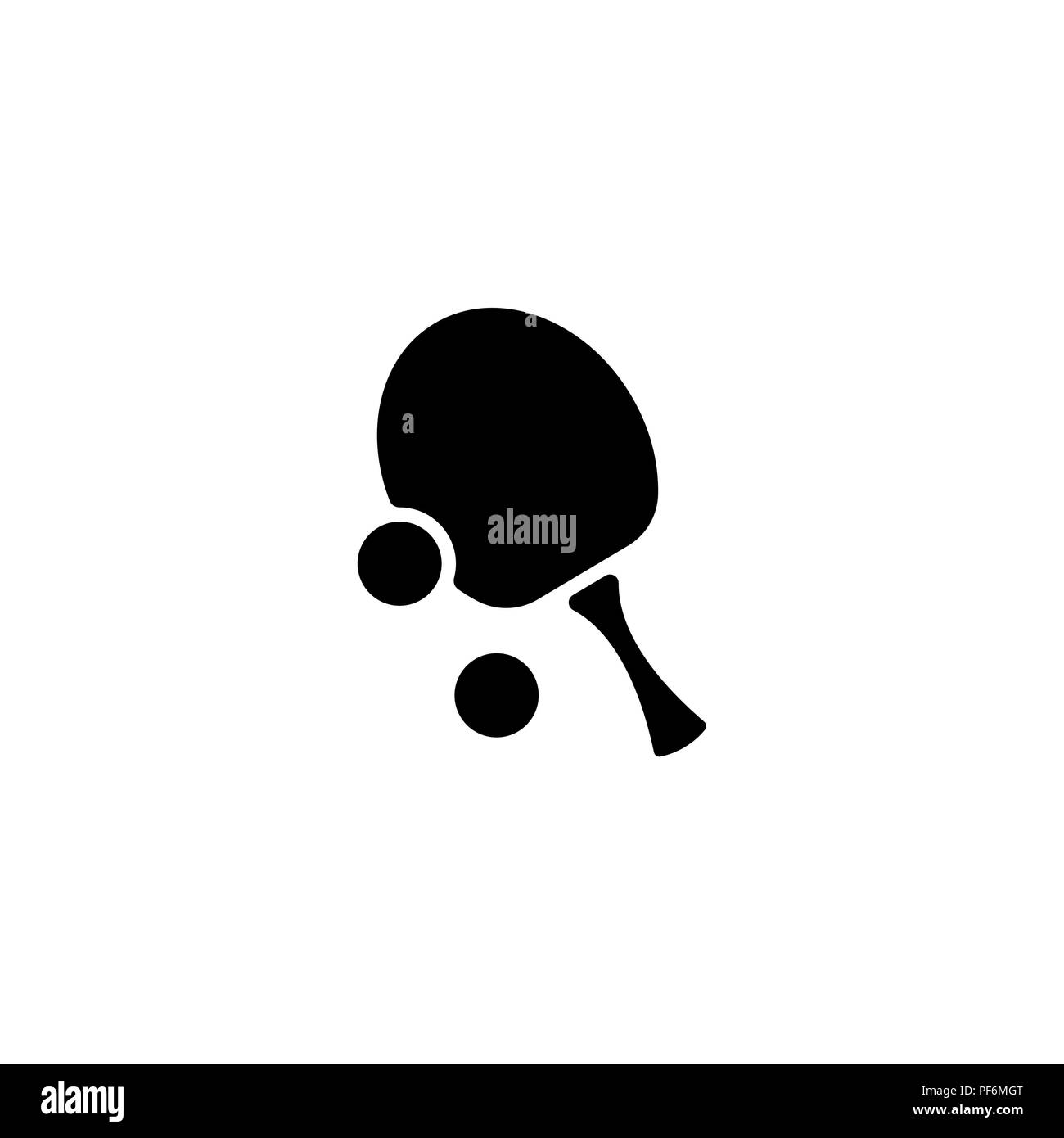 Web icon. Table tennis black on white background Stock Vector Image ...
