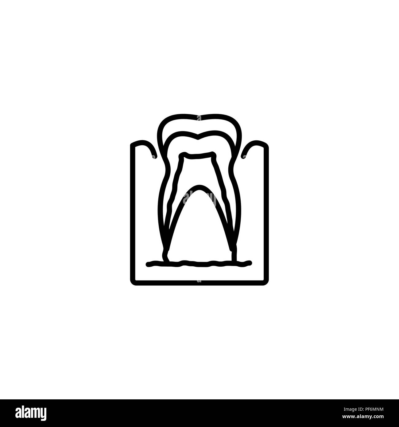 Tooth and gums icon vector vectors Stock Vector Images - Alamy