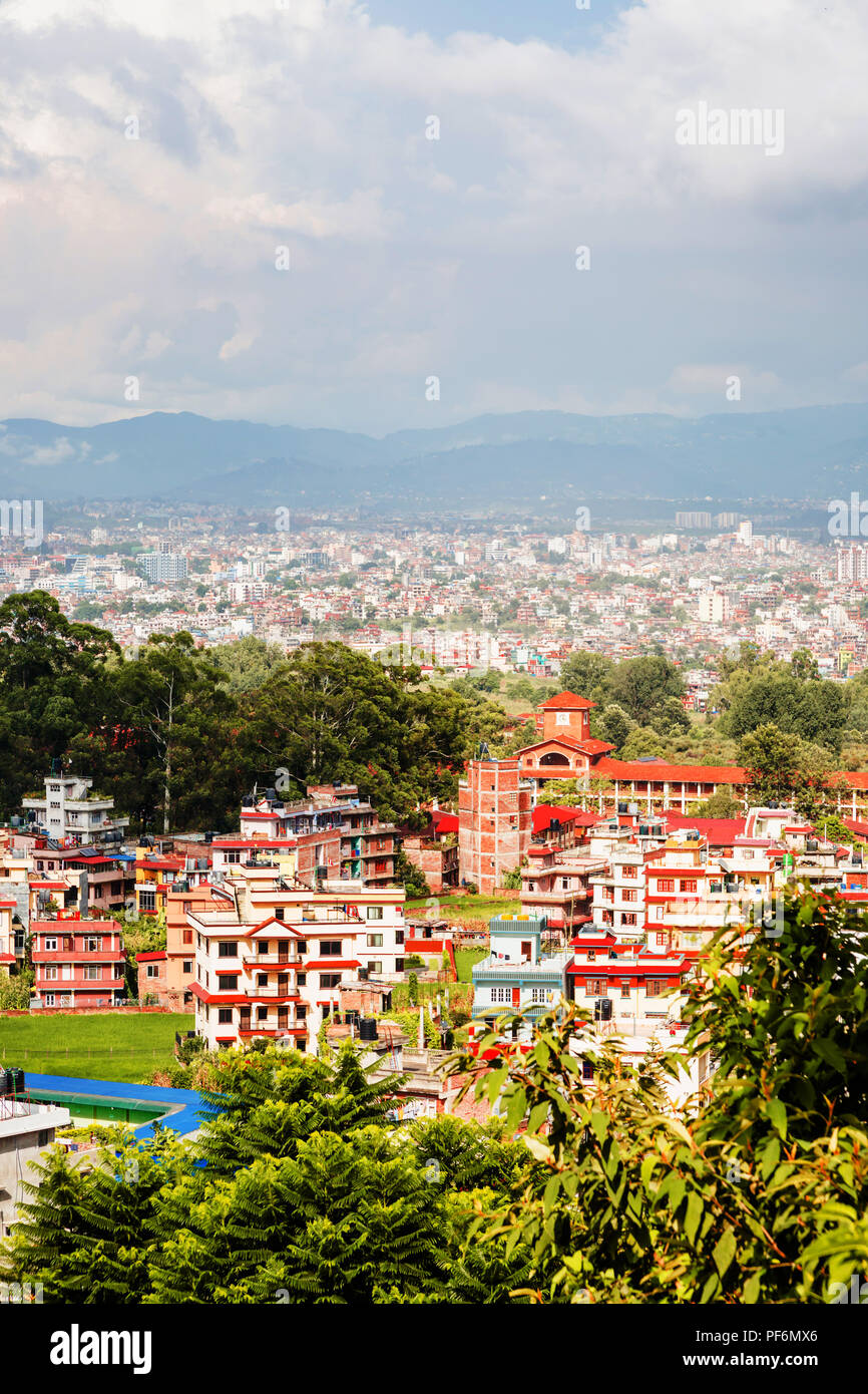 aerial view of kathmandu city,City of temples kathmanddu view from Bagh ...