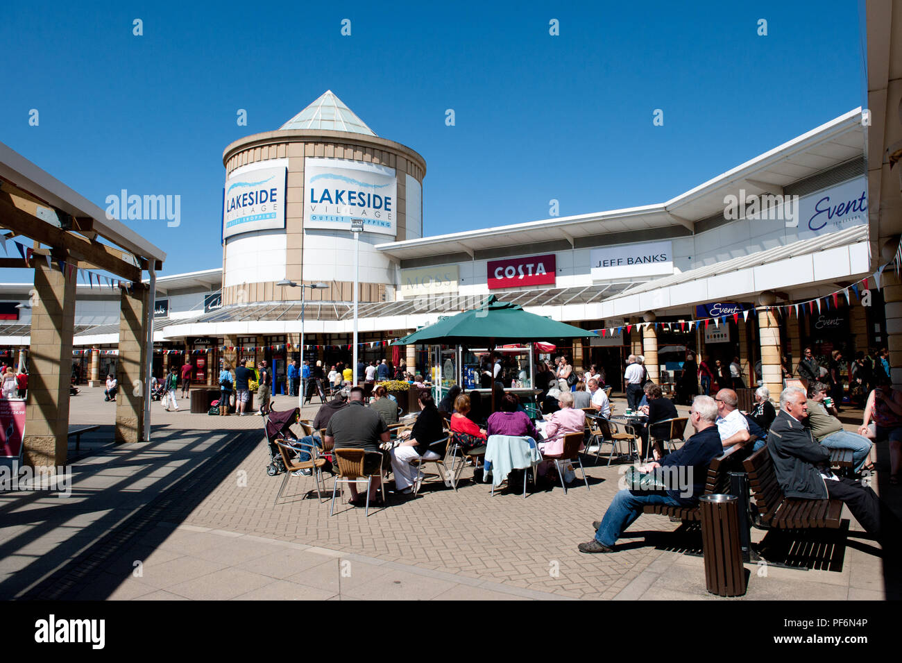Lakeside Village Outlet Shopping in Doncaster Soiuth Yorkshire UK Stock ...