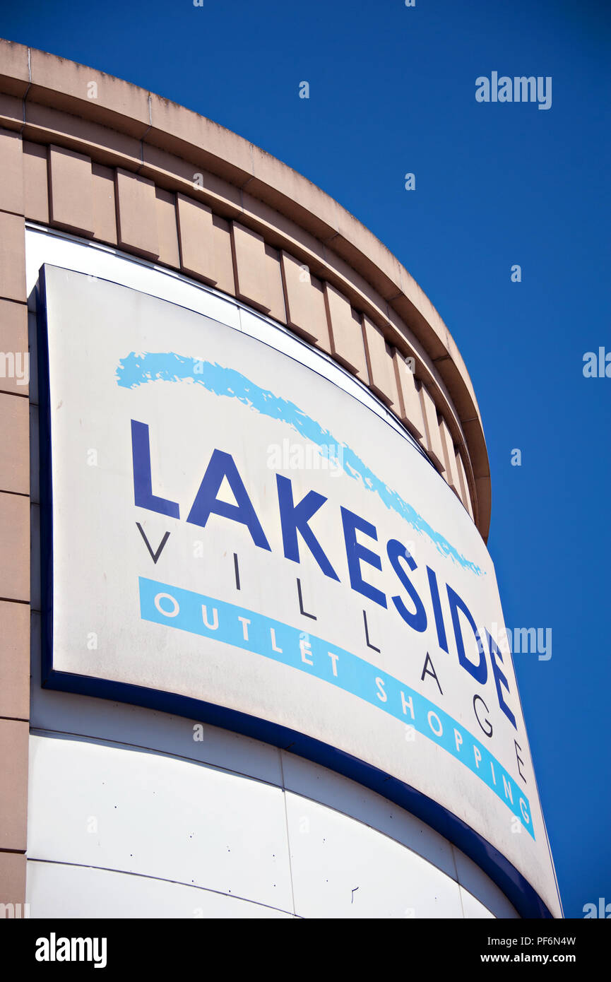 Lakeside Village Outlet Shopping in Doncaster Soiuth Yorkshire UK Stock ...