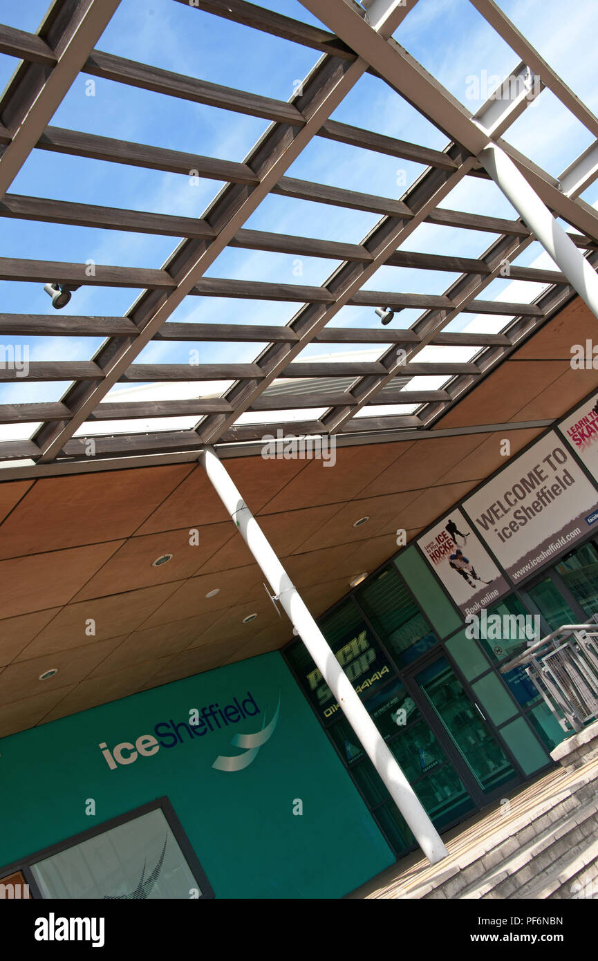 The main entrance for Ice Sheffield, Olympic designed Ice skating ...