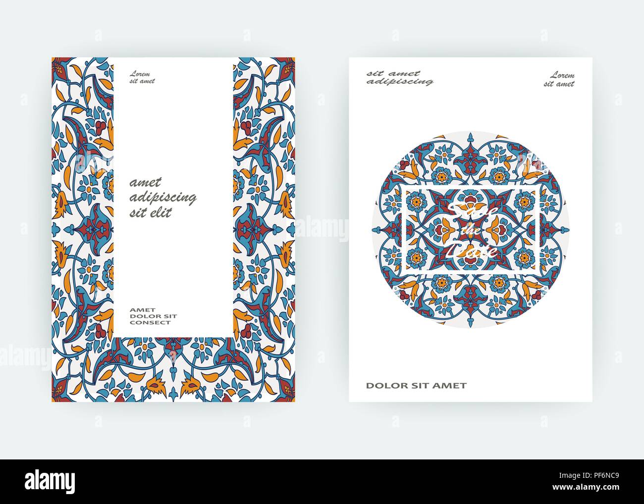 Arabesque floral decoration print, border design template vector ...