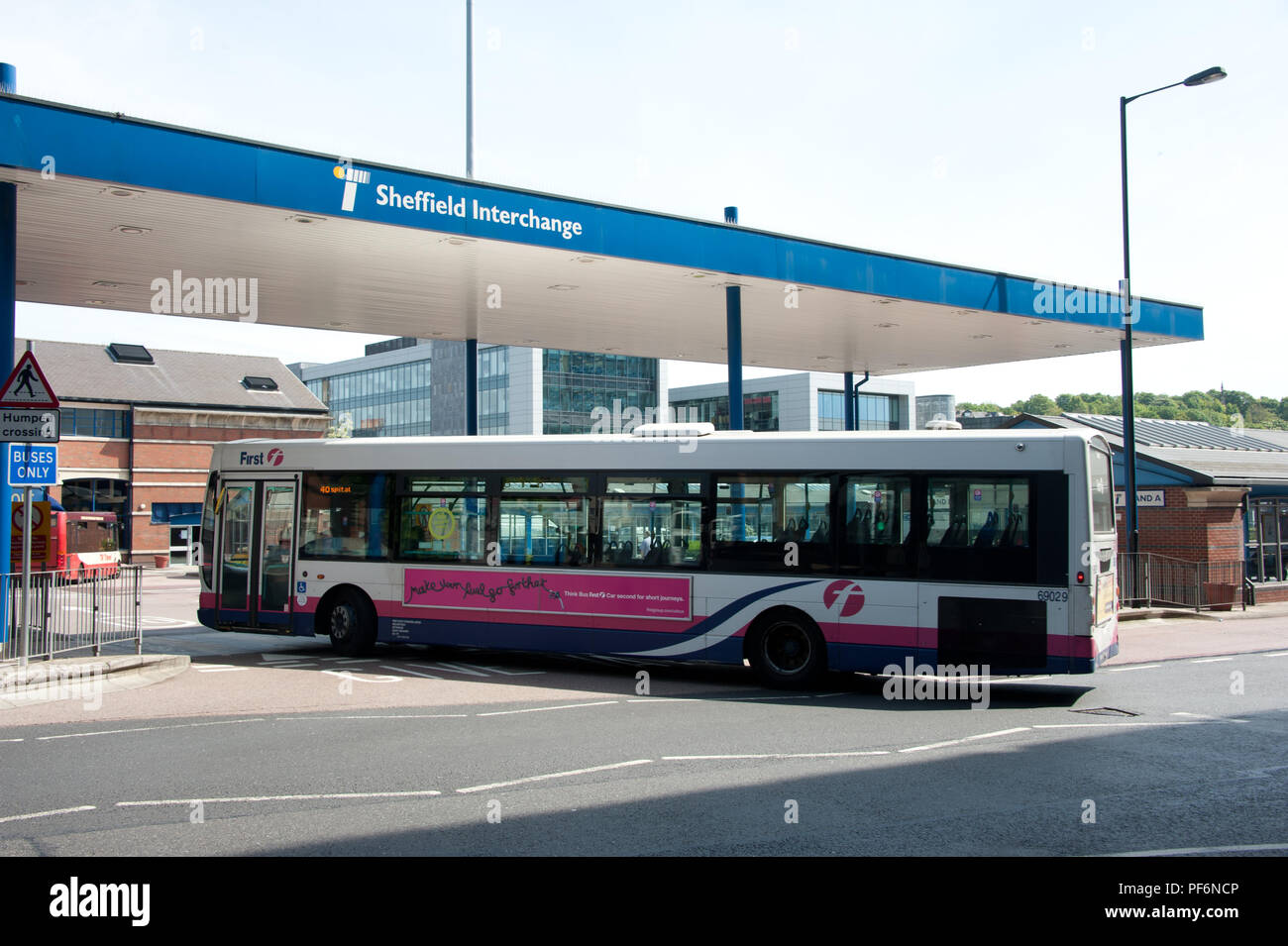 The Sheffield Interchange is the new Sheffield bus station Stock Photo ...