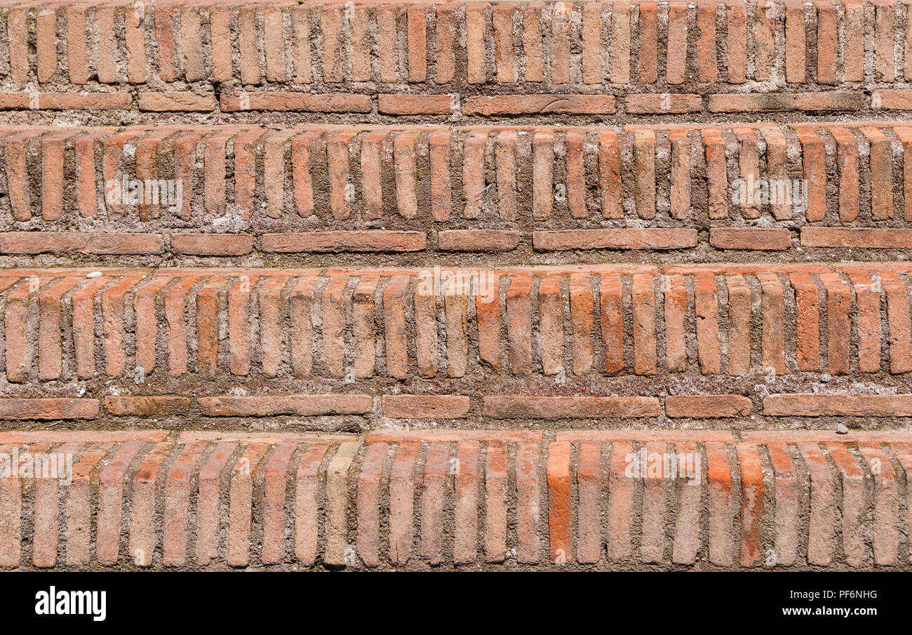 Red brick steps hi-res stock photography and images - Alamy