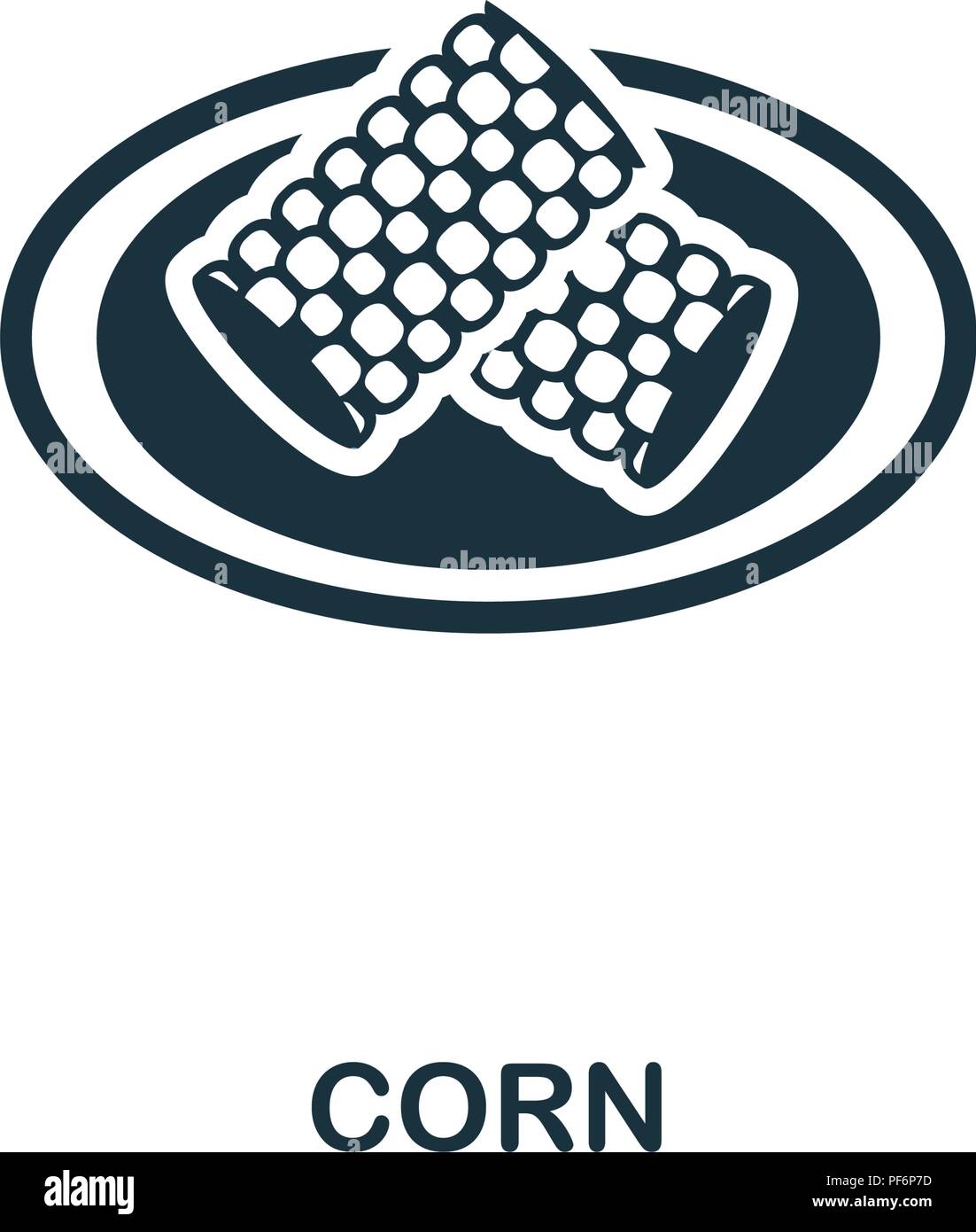 Corn creative icon. Simple element illustration. Corn concept symbol ...