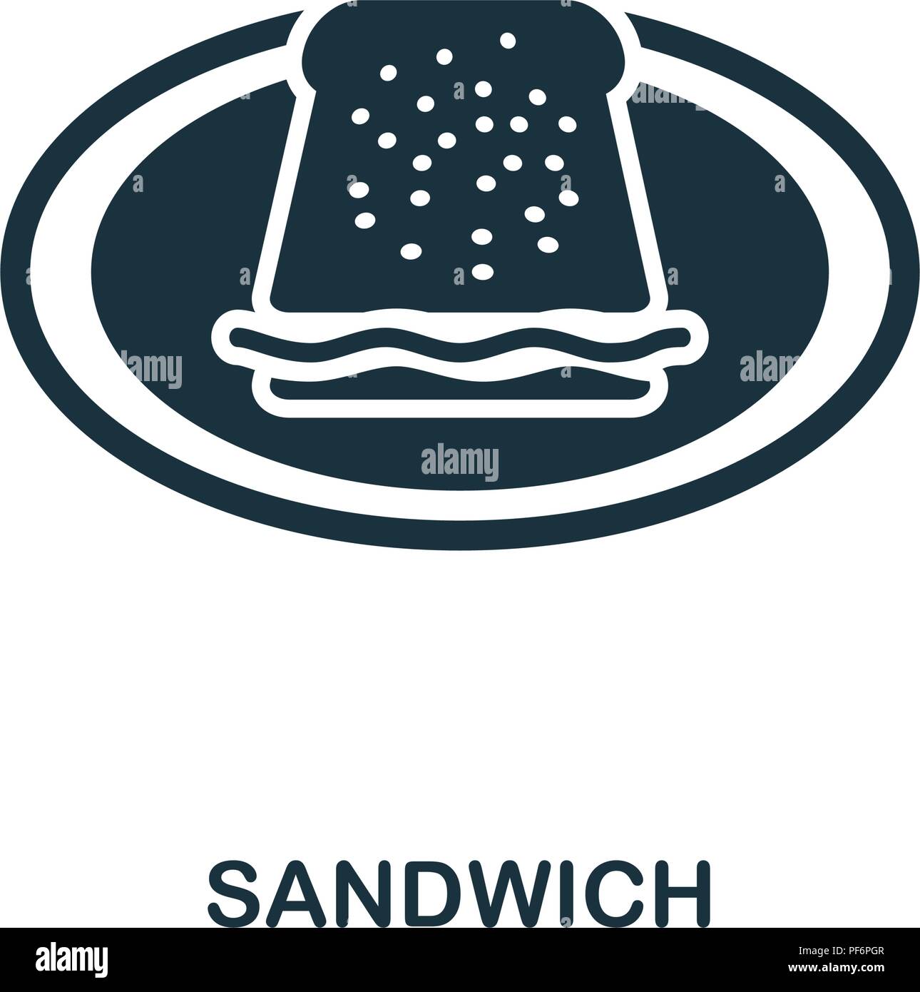 Sandwich creative icon. Simple element illustration. Sandwich concept ...