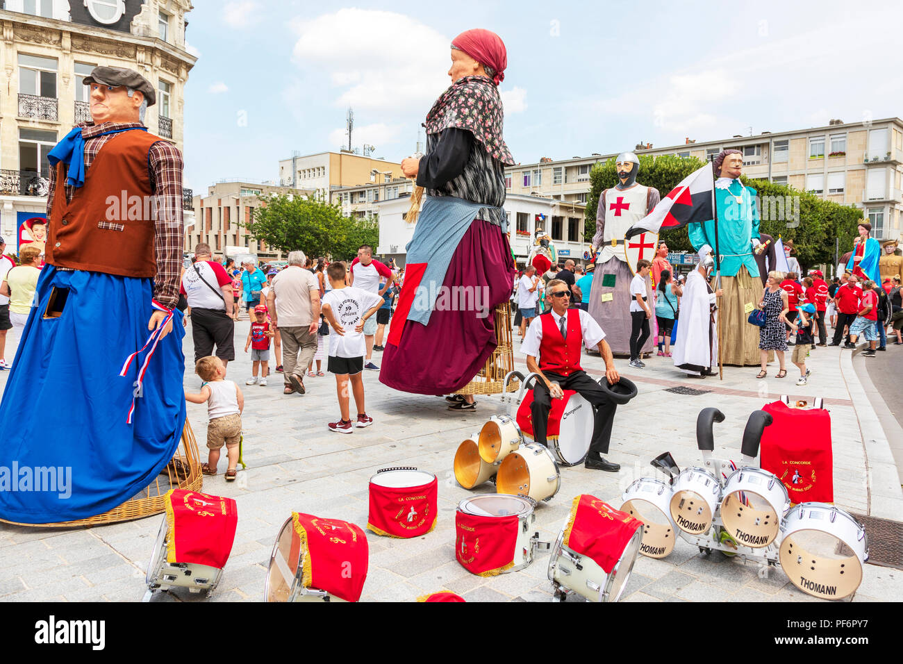 Parade of the Giants, Les Fetes de Gayant, an annual festival ...