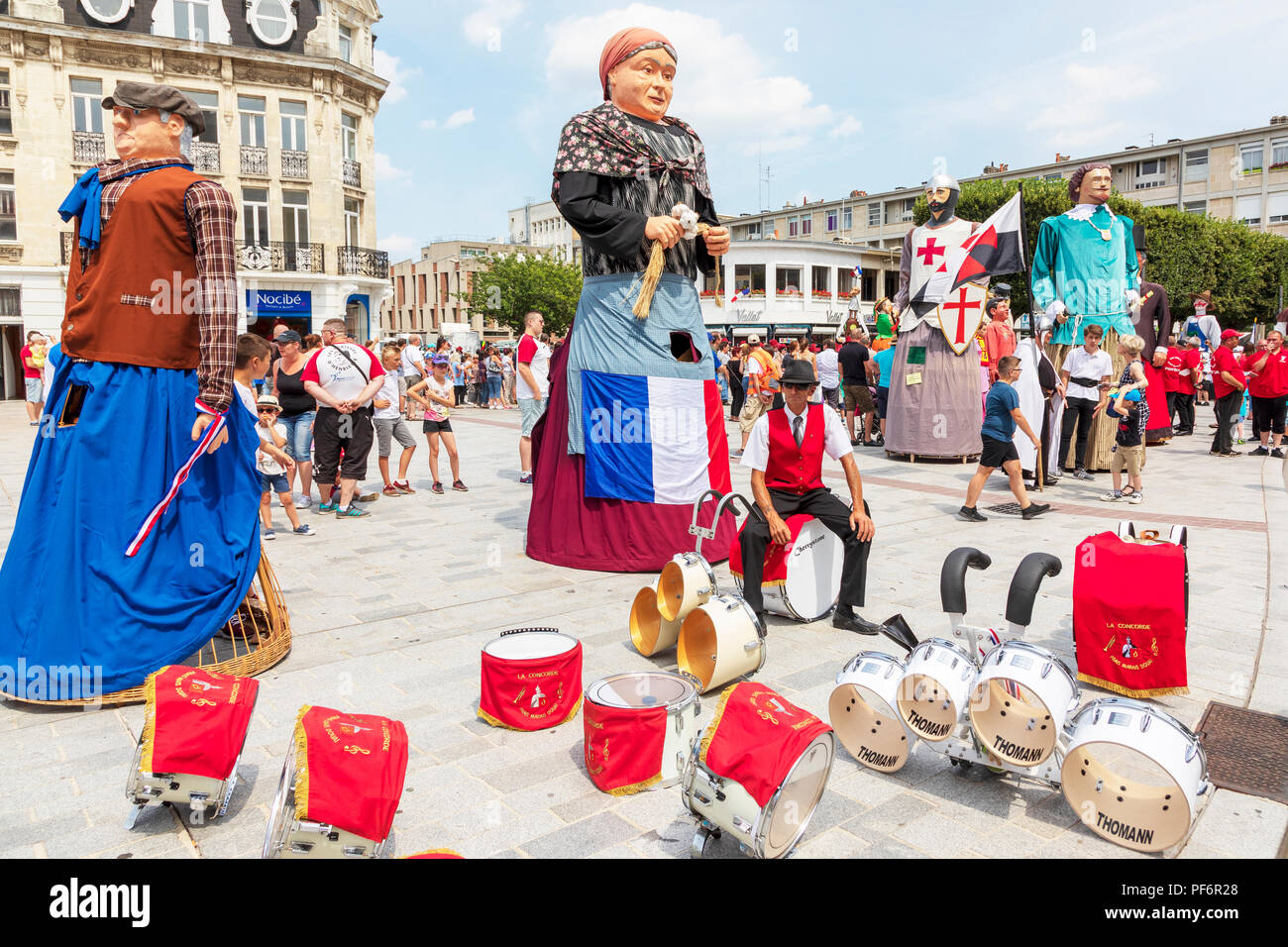 Parade of the Giants, Les Fetes de Gayant, an annual festival ...
