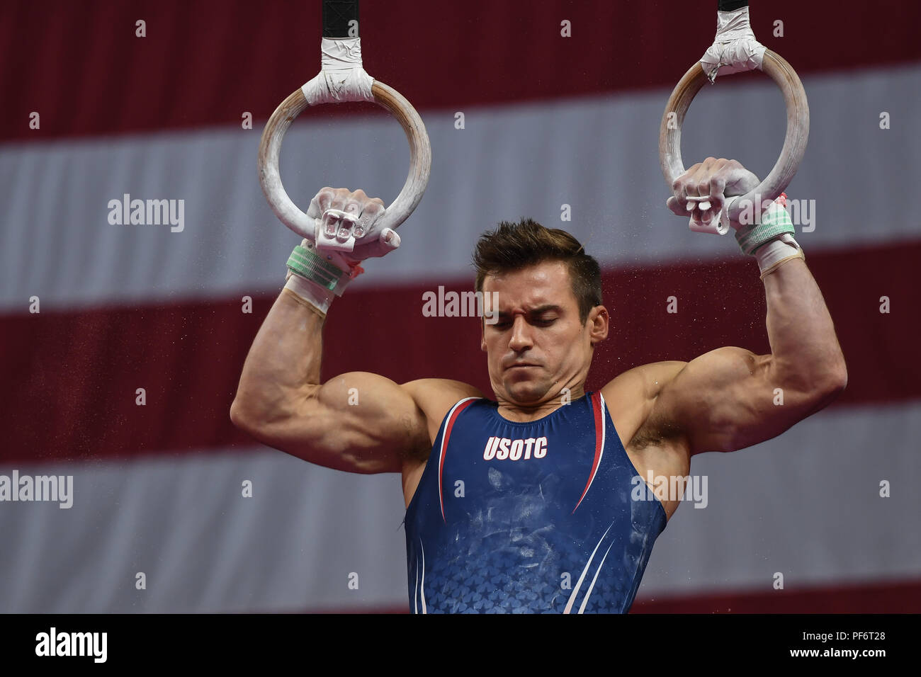 Boston, Massachussetts, USA. 18th Aug, 2018. SAM MIKULAK competes on ...