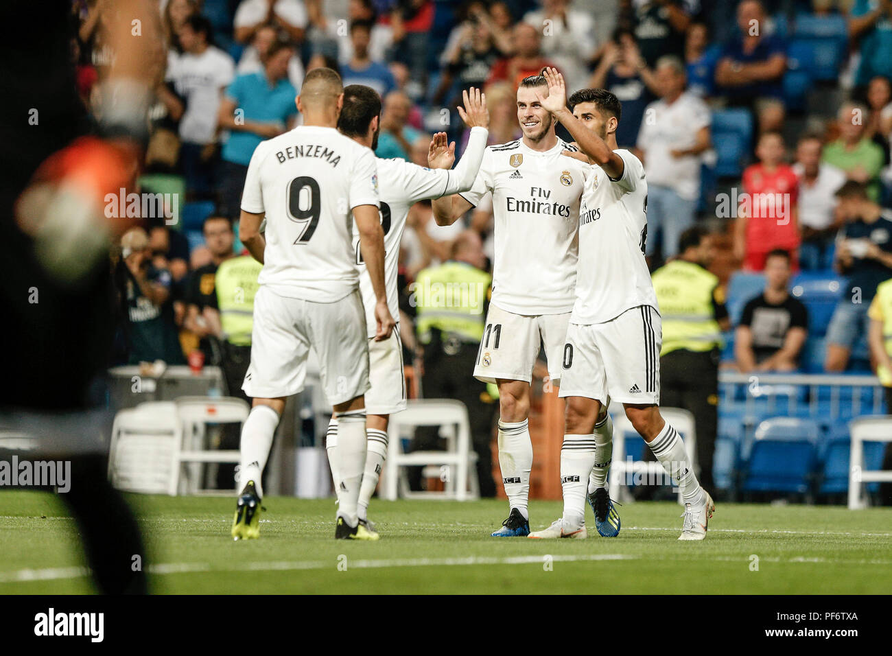 Santiago Bernabeu, Madrid, Spain. 19th Aug, 2018. La Liga football ...