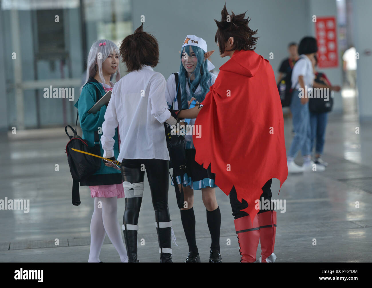 Shenyan, Shenyan, China. 20th Aug, 2018. Shenyang, CHINA-Cosplayers can ...
