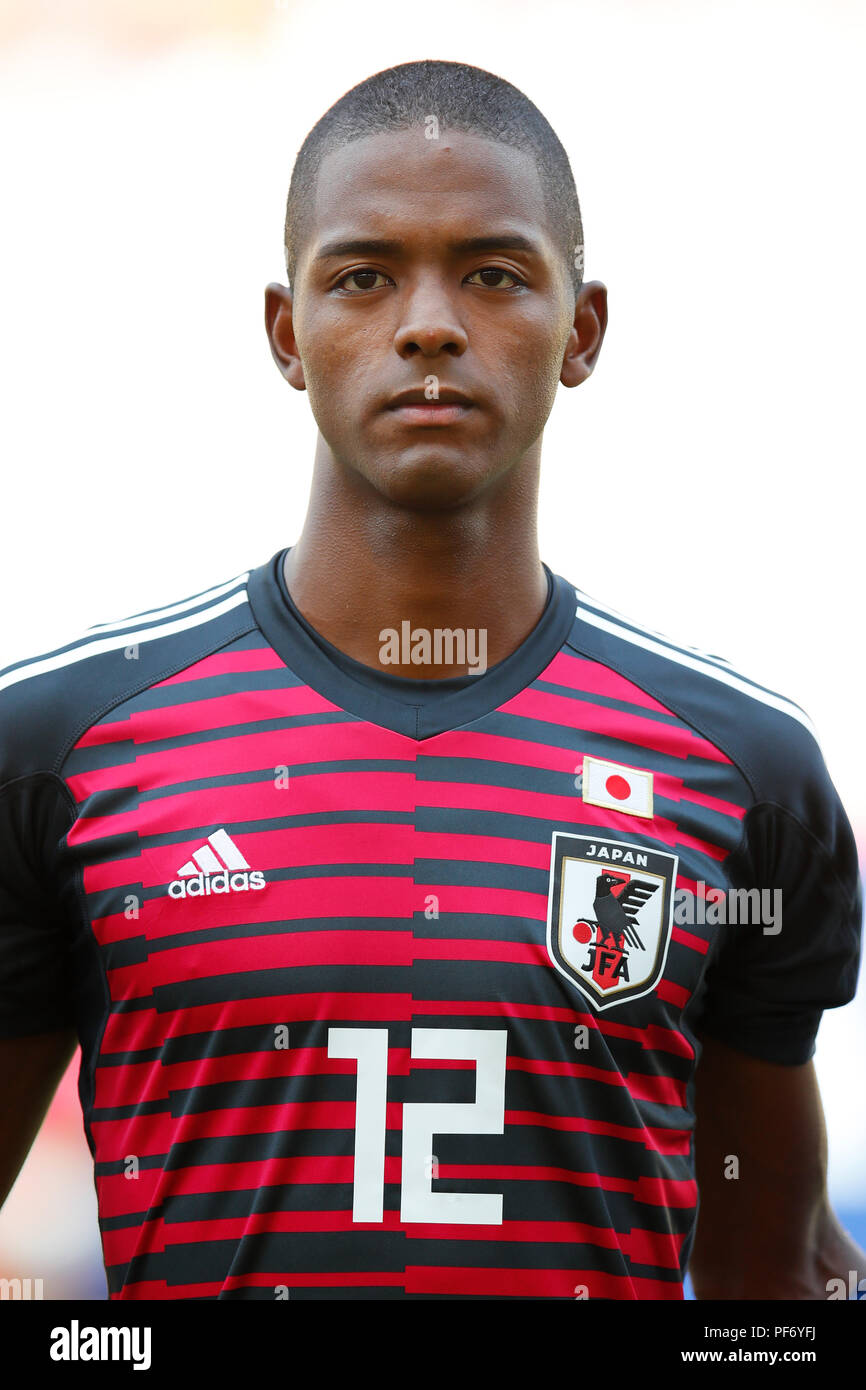 Cikarang, Indonesia. 19th Aug, 2018. Obi Powell Obinna (JPN) Football/Soccer : Men's Group D ...