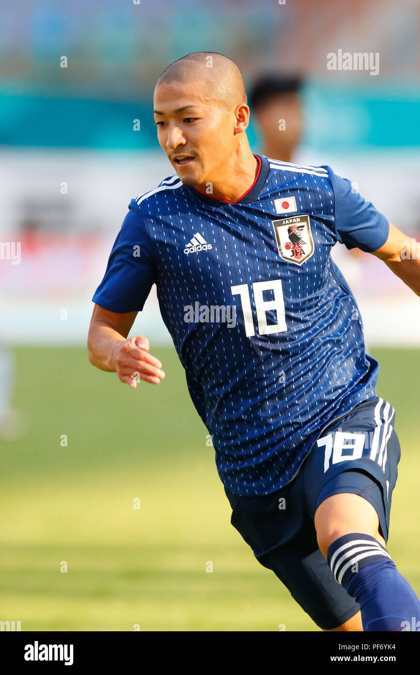 Cikarang, Indonesia. 19th Aug, 2018. Daizen Maeda (JPN) Football/Soccer ...