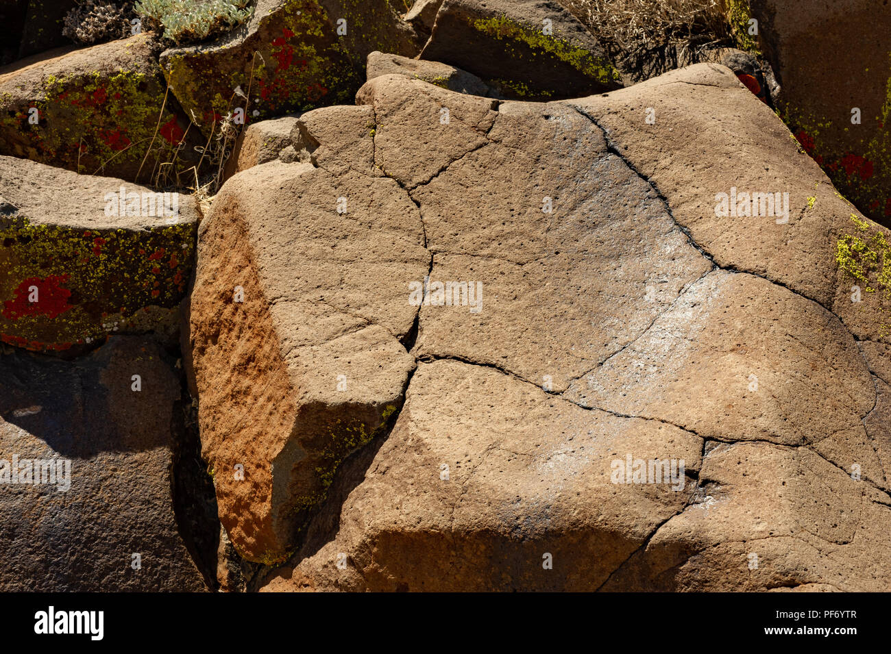 China Lake, CA, USA. 26th Apr, 2014. Little Petroglyph Canyon on the China Lake Naval Air ...